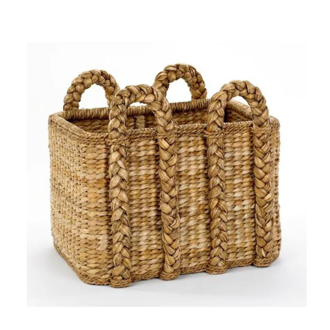 Large Rectangular Rush Basket – Stewart House