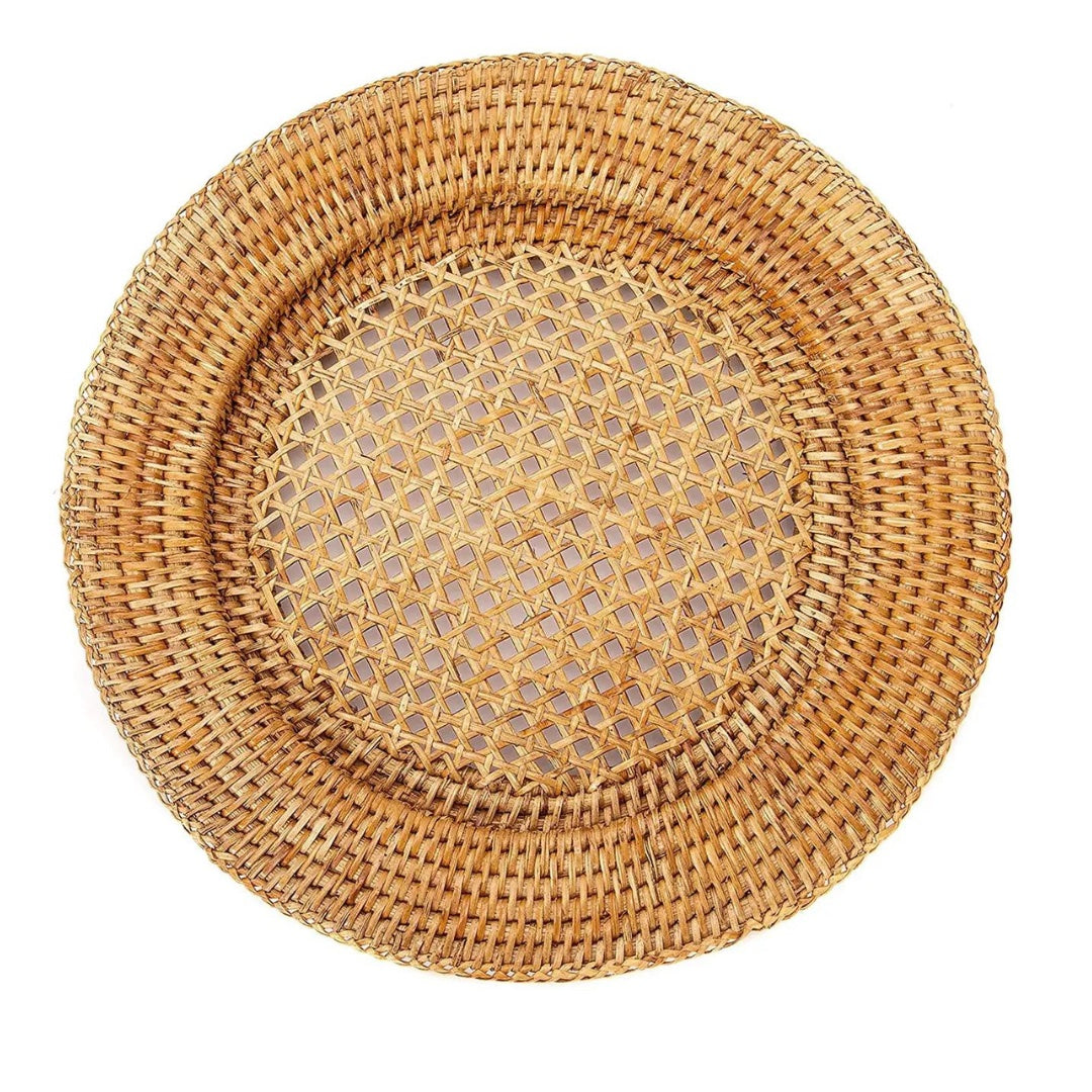 Brown Rattan Charger – Stewart House