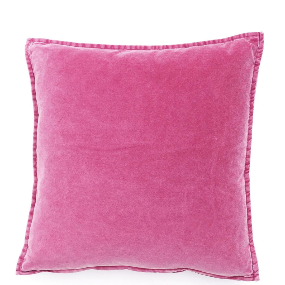 20" Pink Velvet Pillow – Stewart House