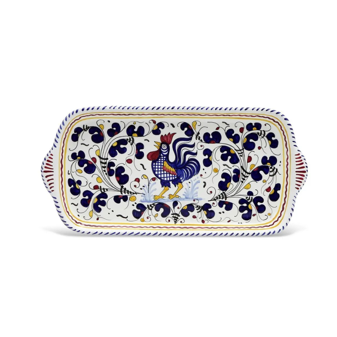 Deruta Blue Rooster Tray – Stewart House