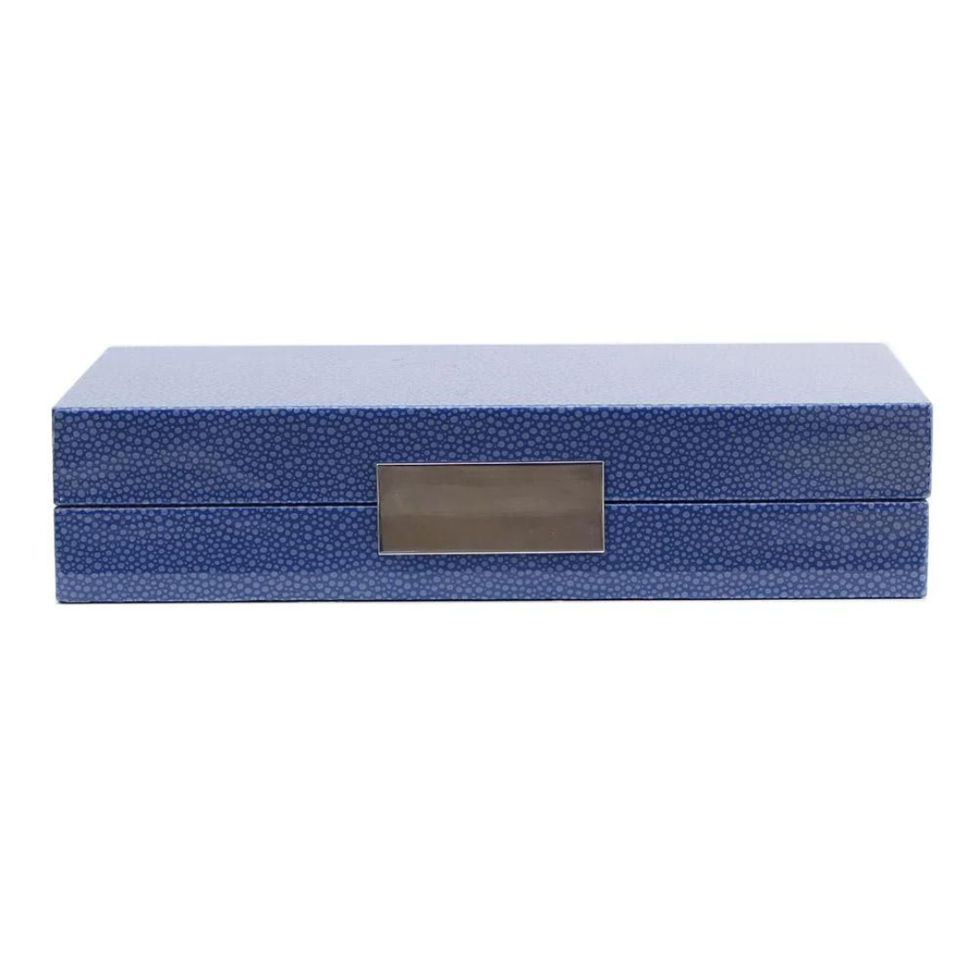 Small Blue Shagreen Silver Box – Stewart House