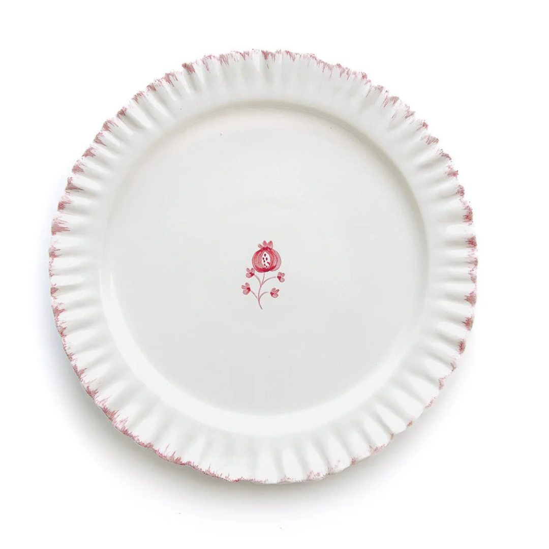 Rose Ruffled Dinner Plate – Stewart House
