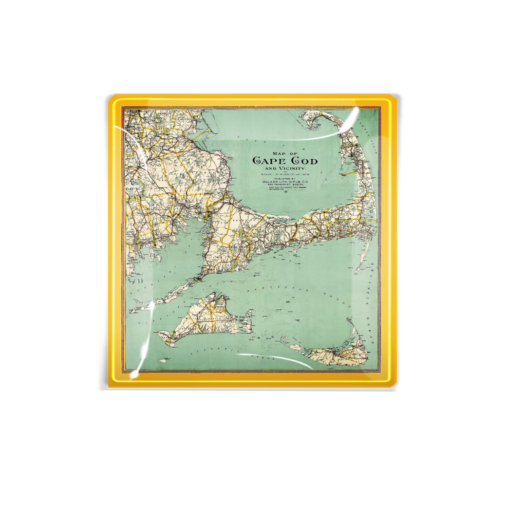 Cape Cod Seacoast Decoupage Glass Tray – Stewart House