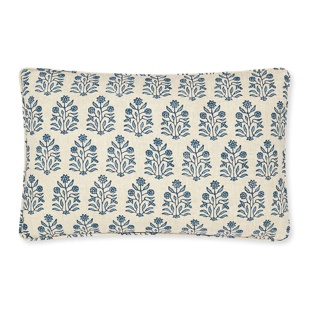 Amer Azure Linen Pillow – Stewart House